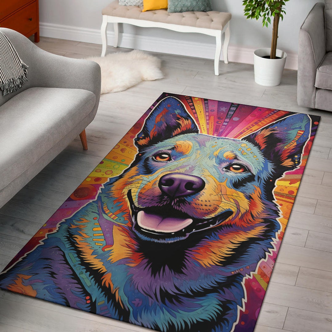 Australian Cattle Rug, Australian Cattle Trippy Rug, Australian Cattle ...