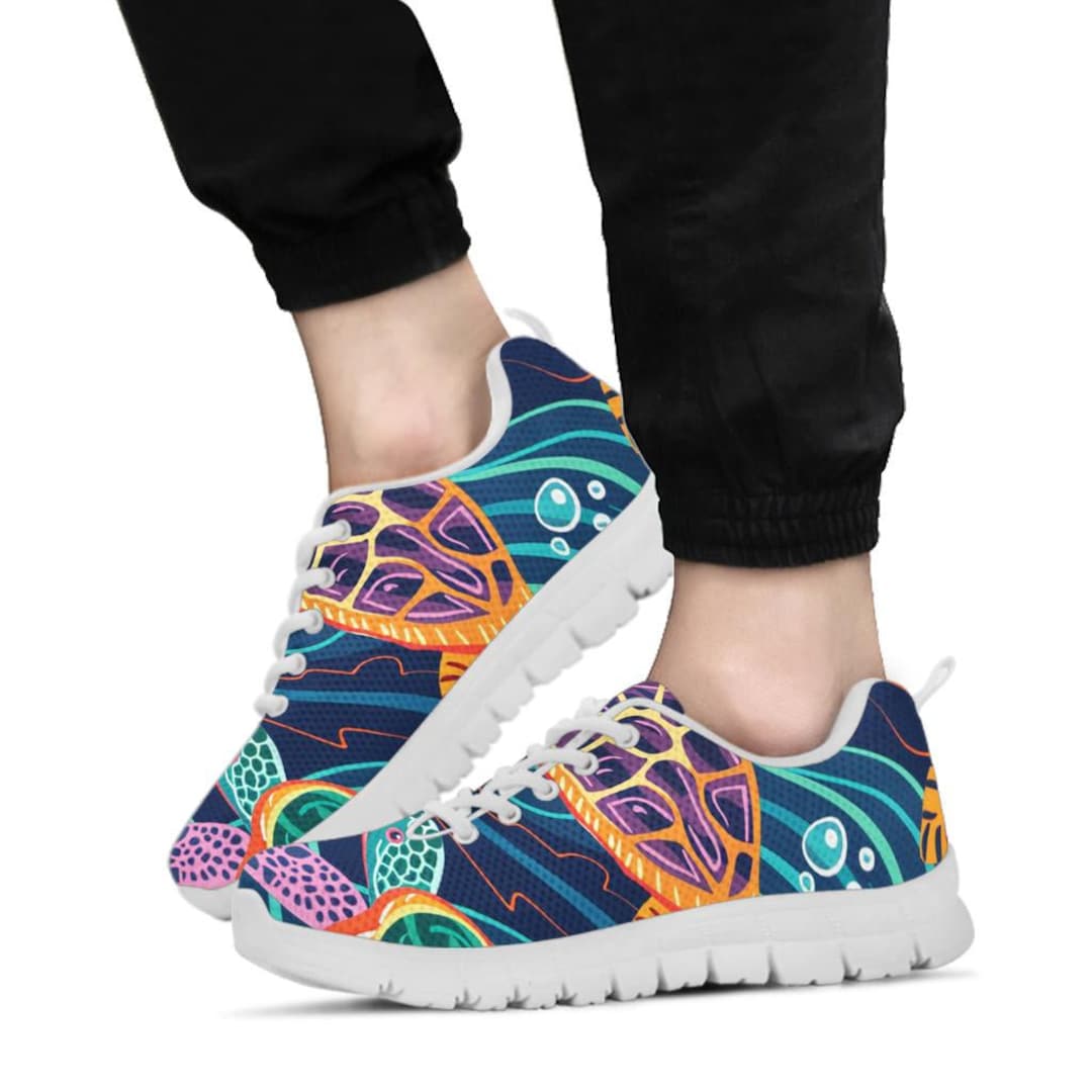 Sea Turtles Sneakers, Sea Turtles Sport Shoes, Sea Turtles Women Man ...