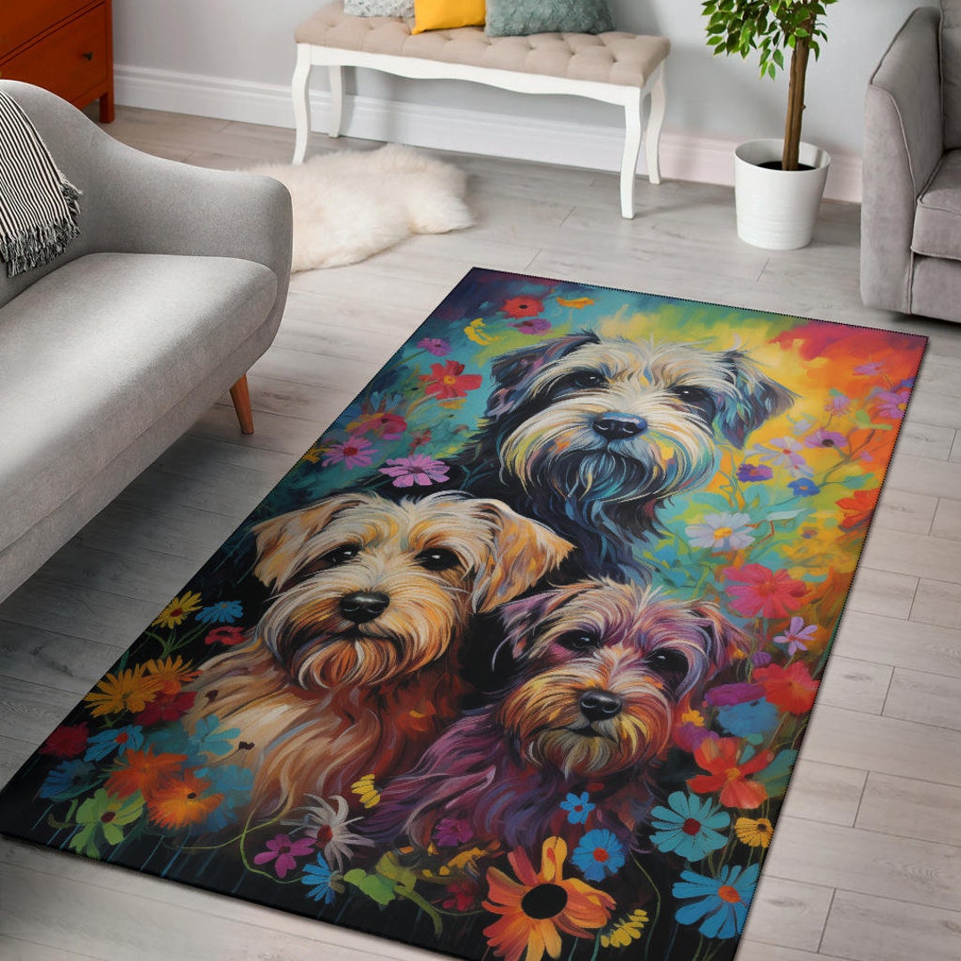Glen of Imaal Terrier Rug, Glen of Imaal Terrier Trippy Rug, Glen of ...