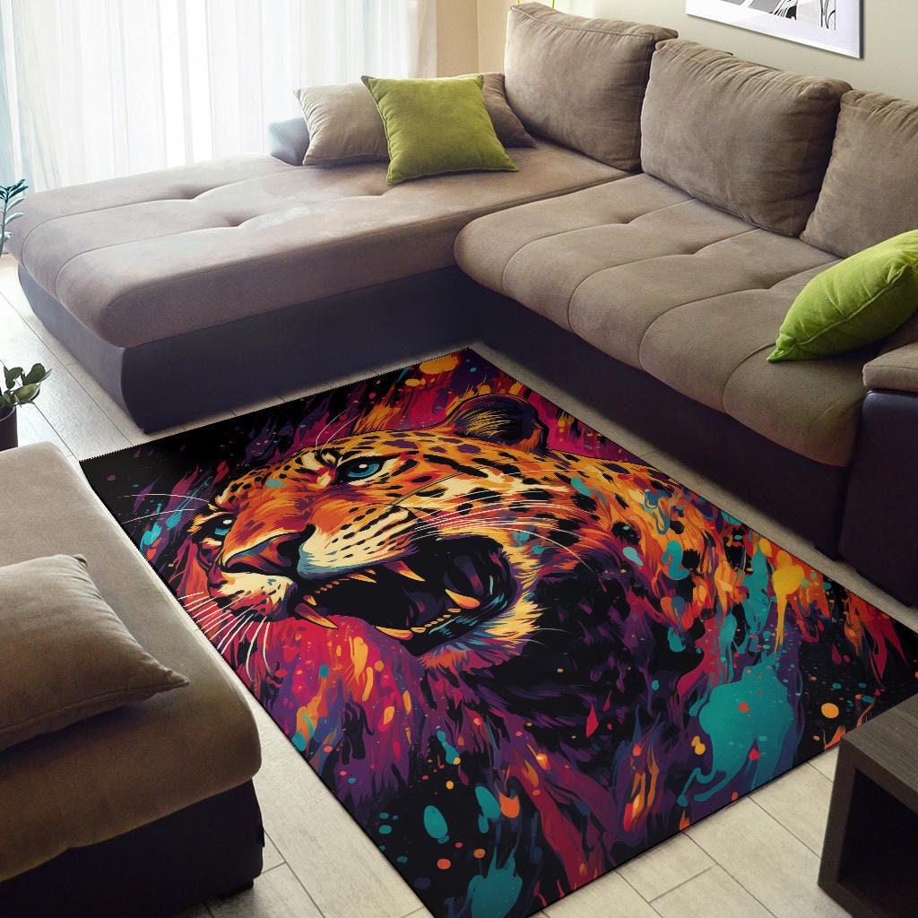 Cheetah Rug, Cheetah Trippy Rug, Cheetah Gifts, Cheetah Decor - Etsy