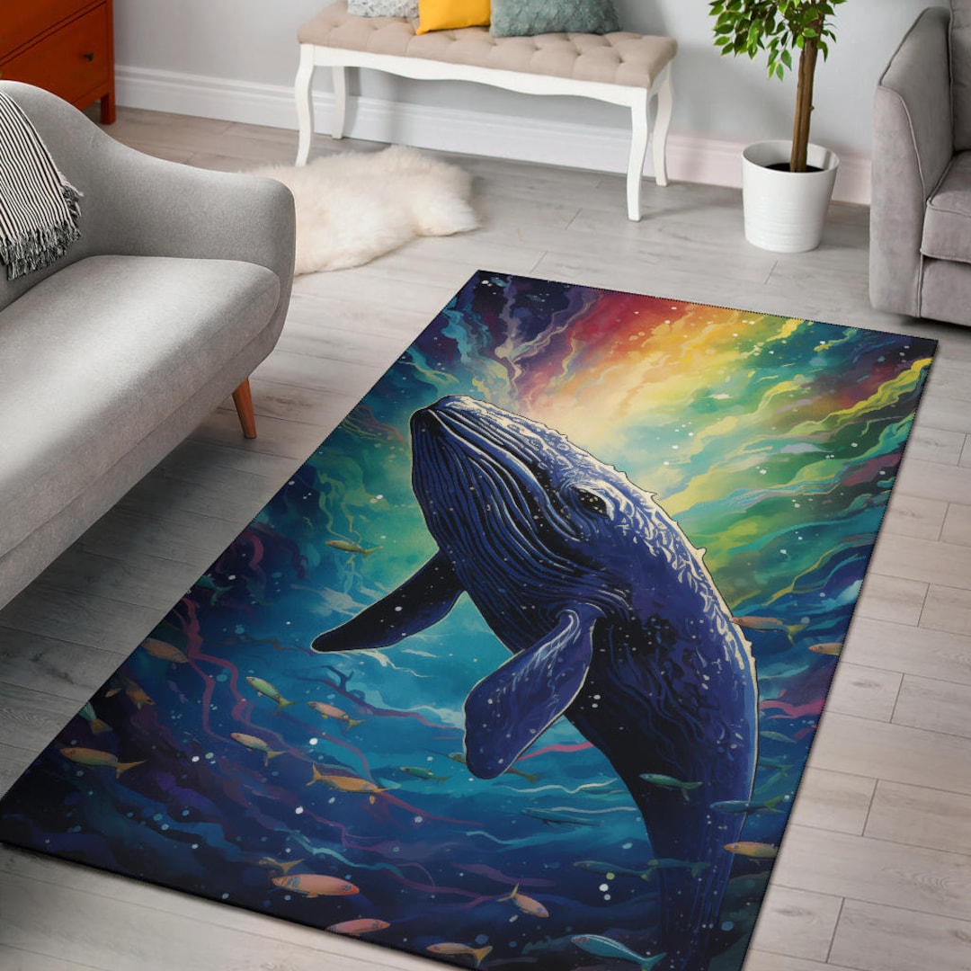 Humpback Whale Rug, Humpback Whale Trippy Rug, Humpback Whale Gifts ...
