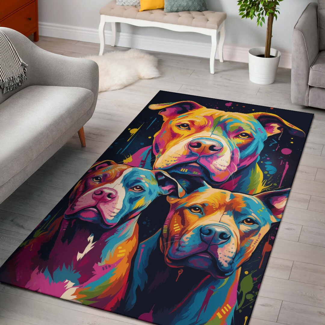 American Staffordshire Terrier Area Rug, American Staffordshire Terrier ...
