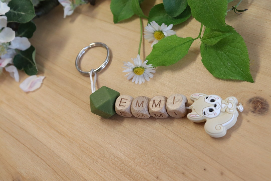 Keychain With Children's Names for School, Kindergarten, Backpacks ...