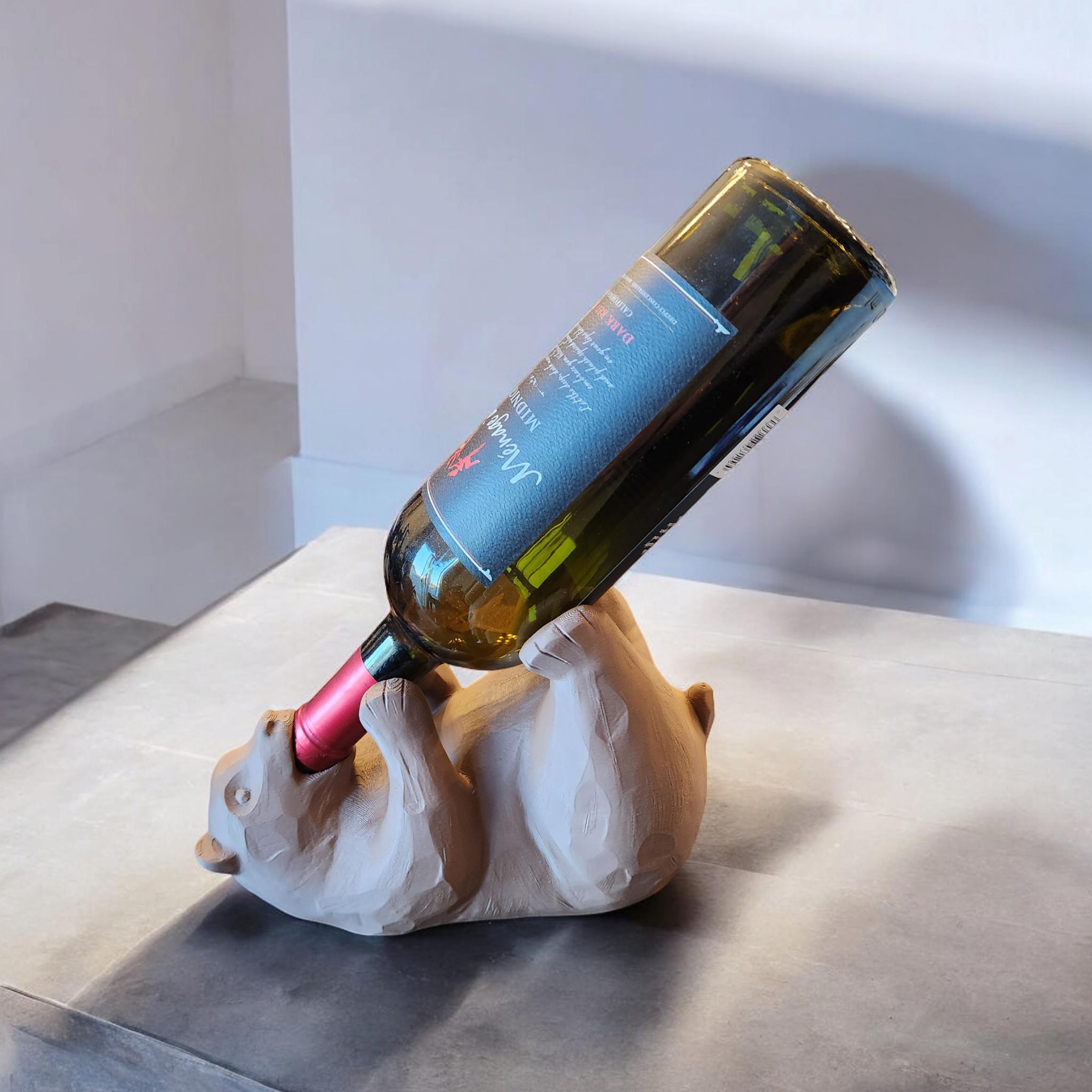 Bear Hug Wine Holder - Etsy
