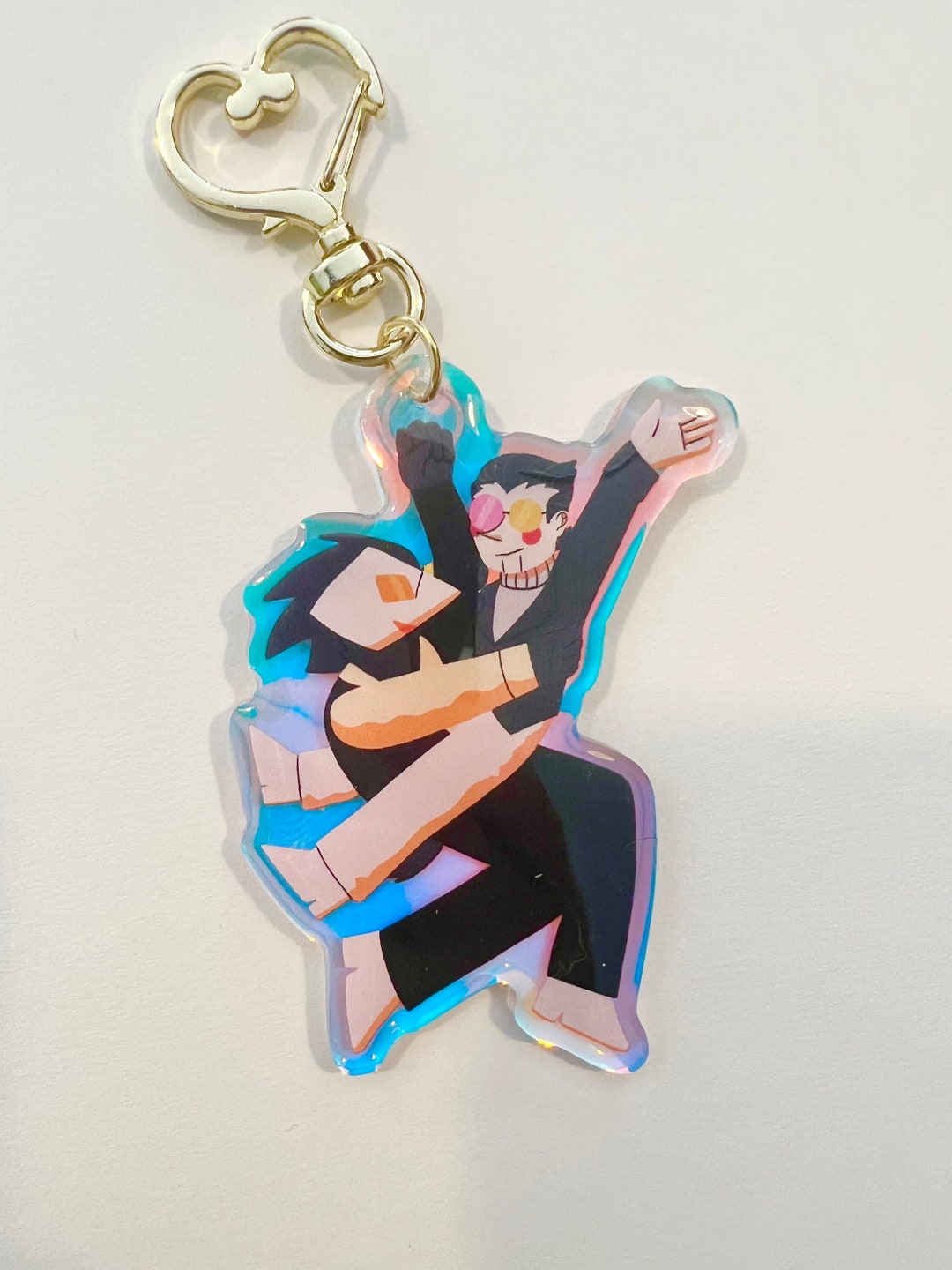 Deltarune Swatchton & Spamton Acrylic Keychain – Rainbow Fanart - Etsy