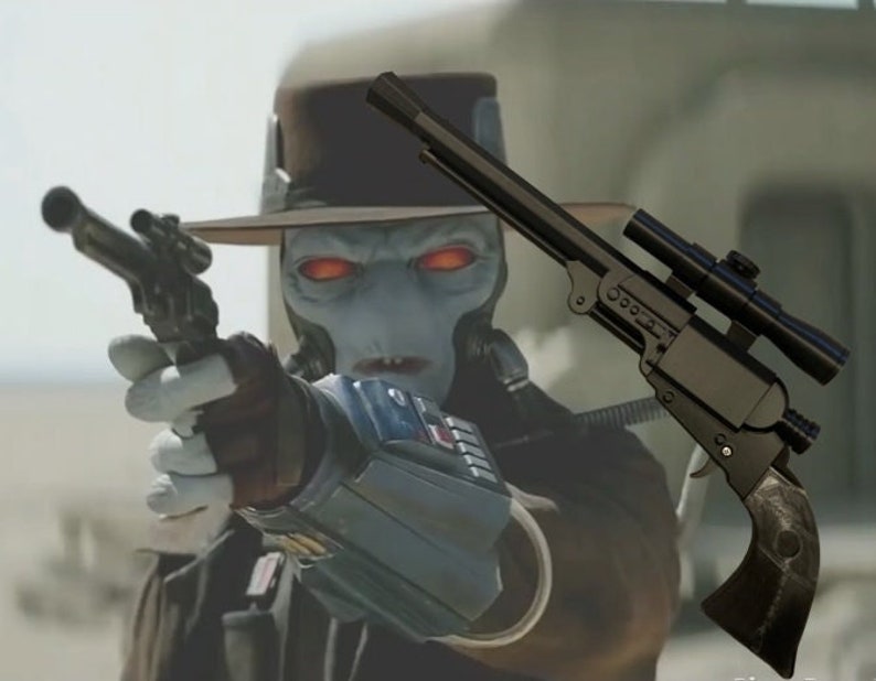 Cad Bane's Blaster Raw 3D Print 1:1 Scale for Cosplay / - Etsy