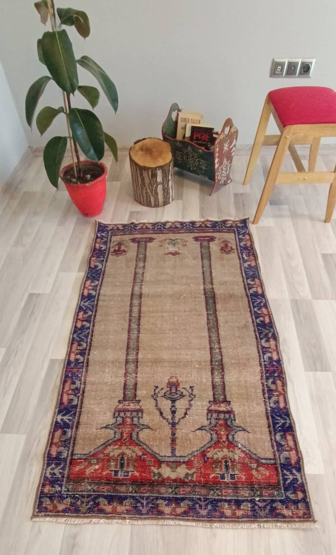İnterior Vintage Rug Saloon Rug Entryway Rug Vintage Oushag Rug Turkish ...