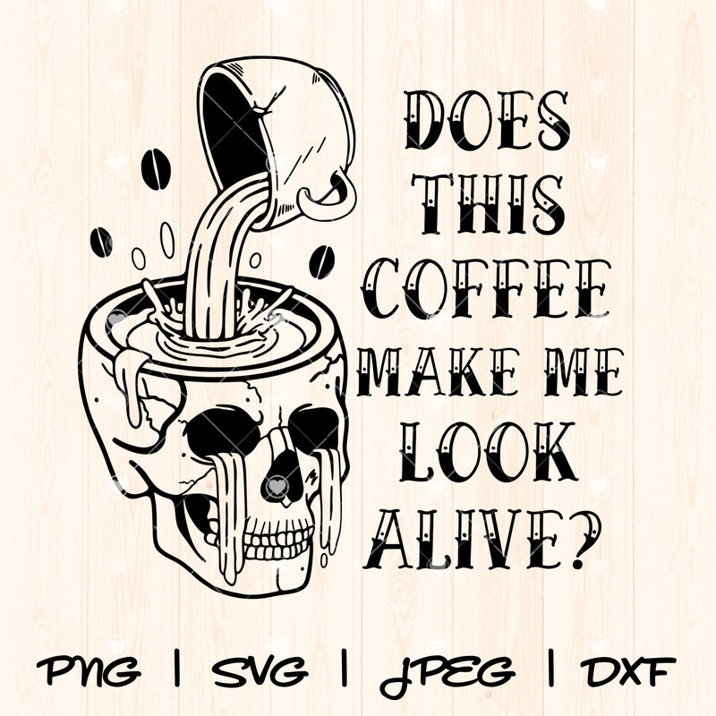 Coffee Skeleton Svg - Etsy