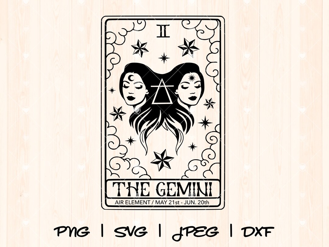 Gemini Svg Png | Gemini Zodiac Svg | Gemini Sign Svg | Gemini Cut File ...
