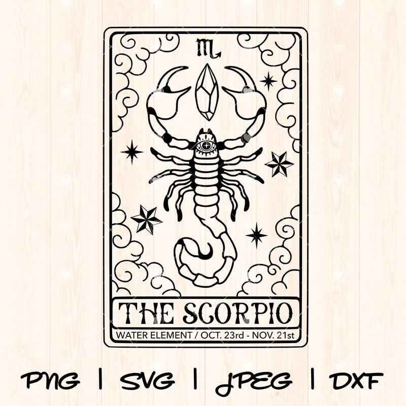 Scorpio Svg - Etsy