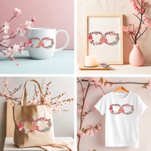 Infinity Svg Png Floral Infinity Symbol Svg Png Flower Infinity Sign ...