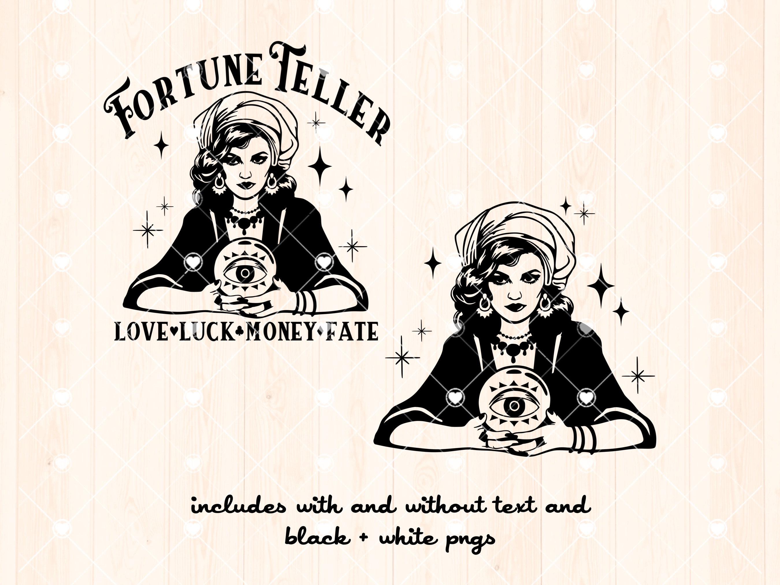 Fortune Teller Svg Png | Psychic Svg | Occult Svg | Mystical Crystal ...