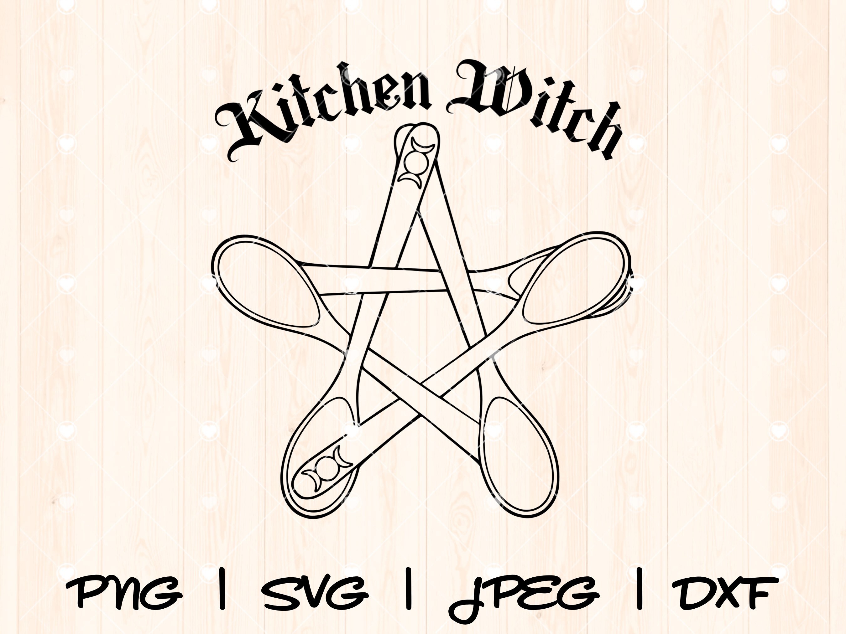 Kitchen Witch Svg Witches Kitchen Svg Witchcraft Svg Etsy