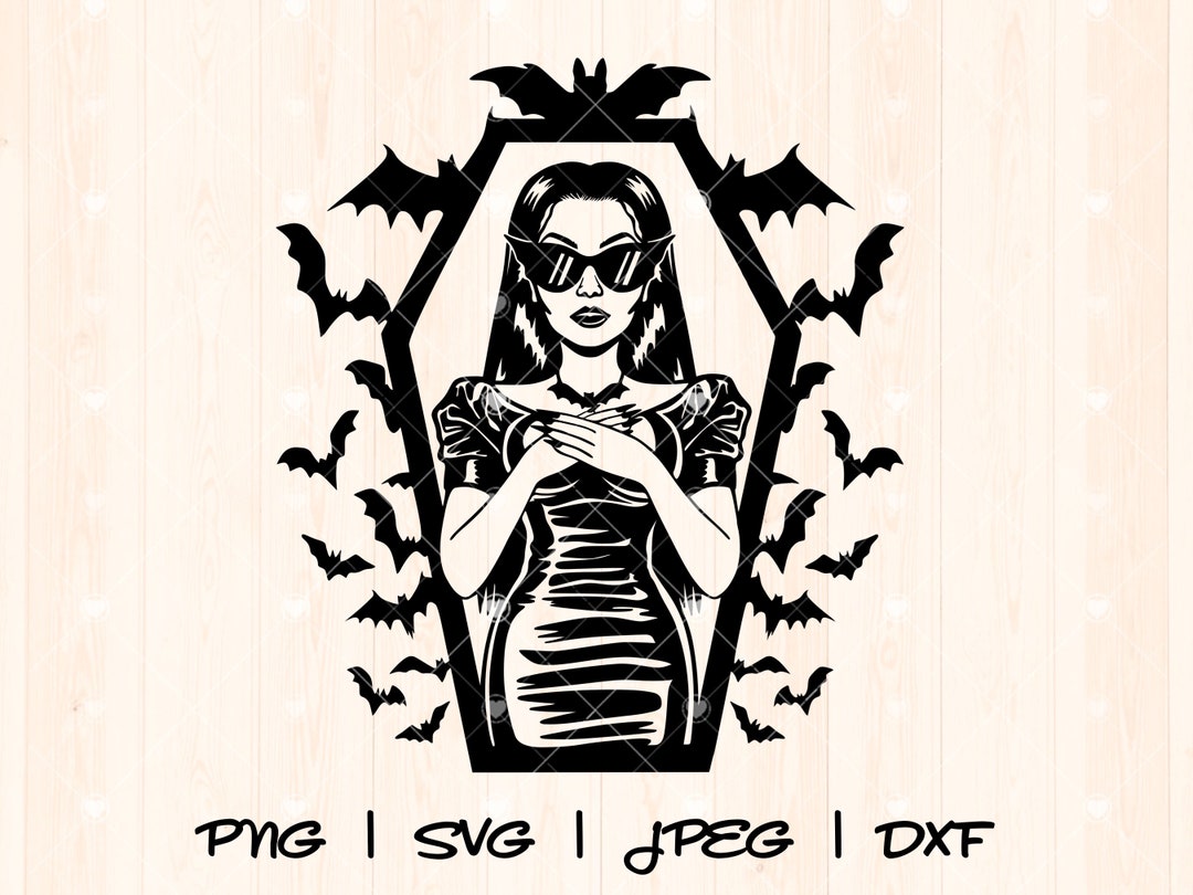 Vampire Svg Png | Retro Horror Svg Png | Bat Svg Png | Goth Png Svg ...