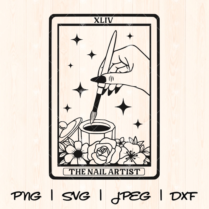 Nail Artist Svg File - Etsy