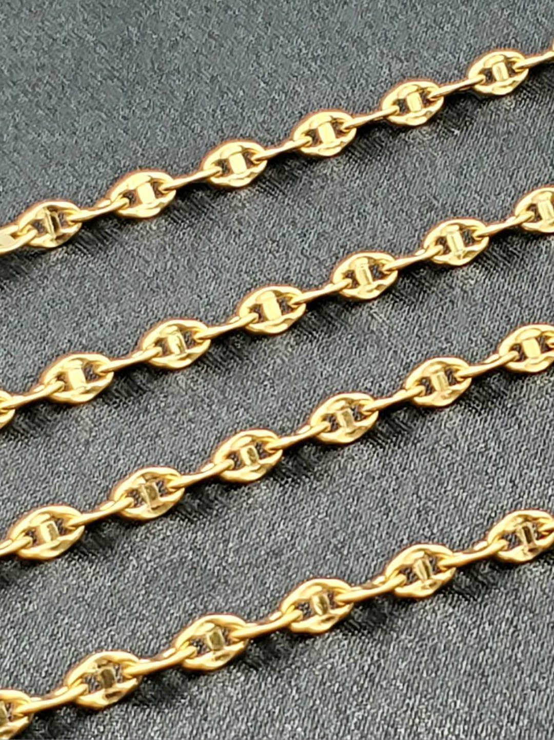 18k Gold Anchor/mariner Chain in Different Sizes. Highest - Etsy