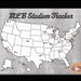 Baseball Push Pin Map Bucket List Ballpark Map MLB Poster Baseball ...