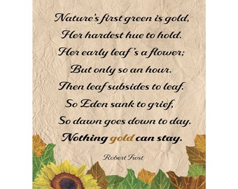 Robert Frost's Poem Road Not Taken Two Roads Diverged - Etsy