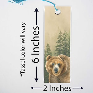 Brown Bear Bookmark, Grizzly Bear Bookmark, Bear Bookmark, Animal ...