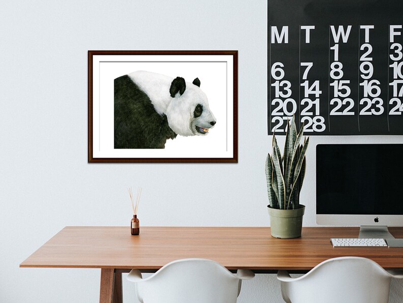 Panda Watercolor Print, Giant Panda Wall Art, Panda Bear Art Print ...