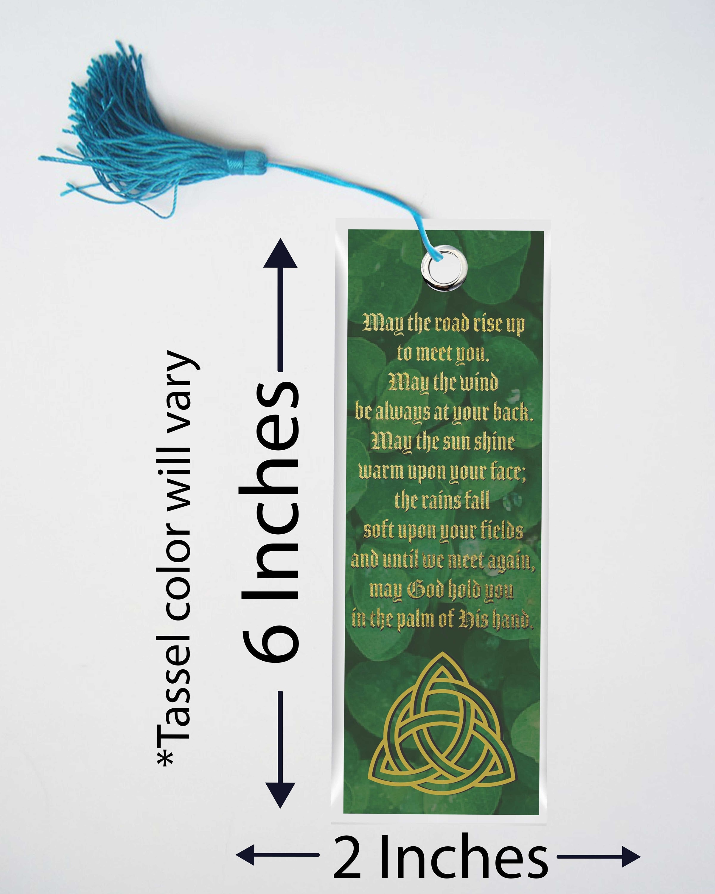 Old Irish Blessing Bookmark, Celtic Knot Bookmark, Lucky Irish ...