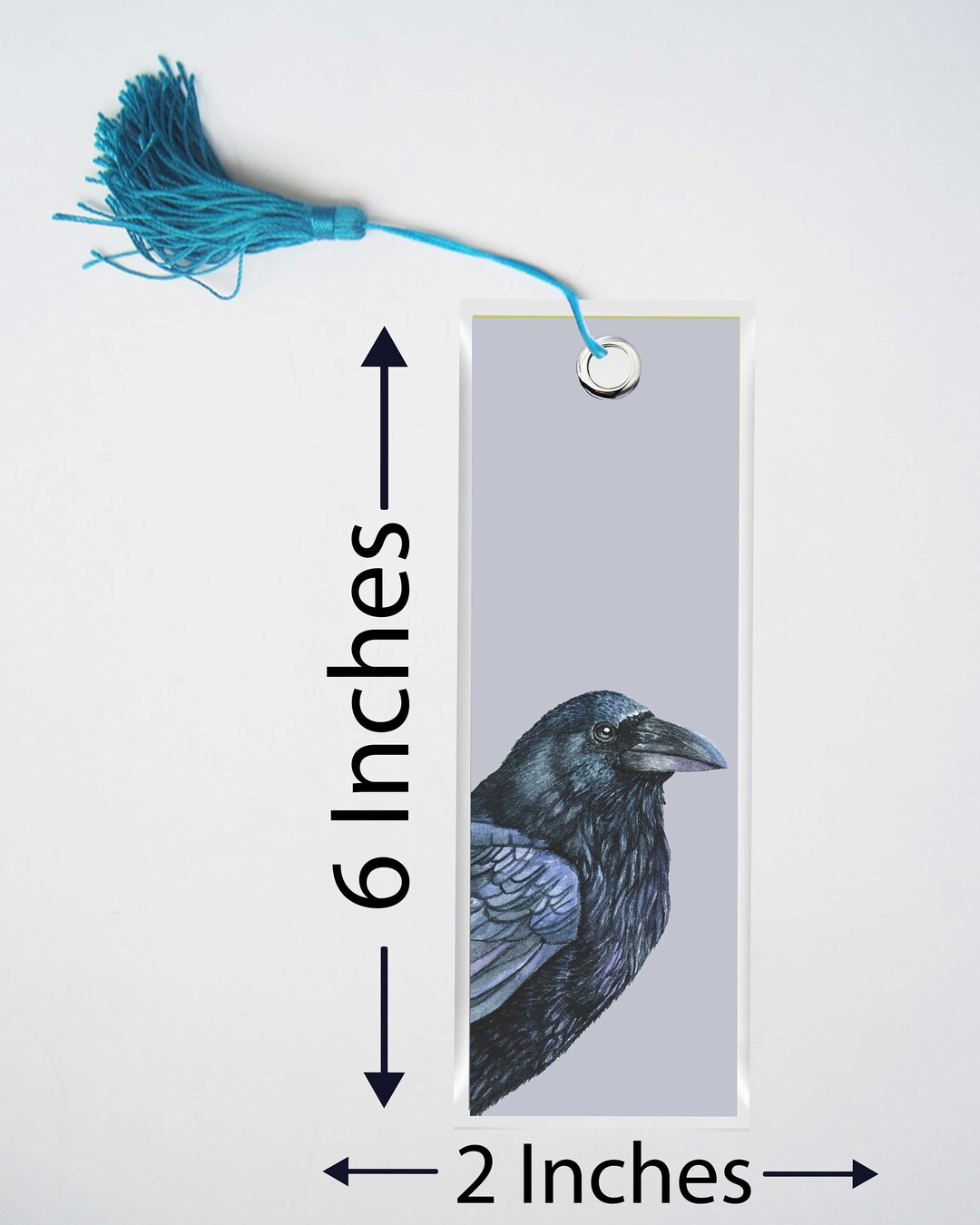 Raven Bookmark. Edgar Allan Poe Raven Bookmark. Crow Bookmarker. Black ...