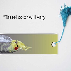 Yellow Cockatiel Bookmark. Pet Bird Bookmark. Laminated Bookmark With ...