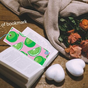 Fruit Bookmarks, Cute Bookmark, Summer Bookmarks, Apple, Cherry, Lemon ...
