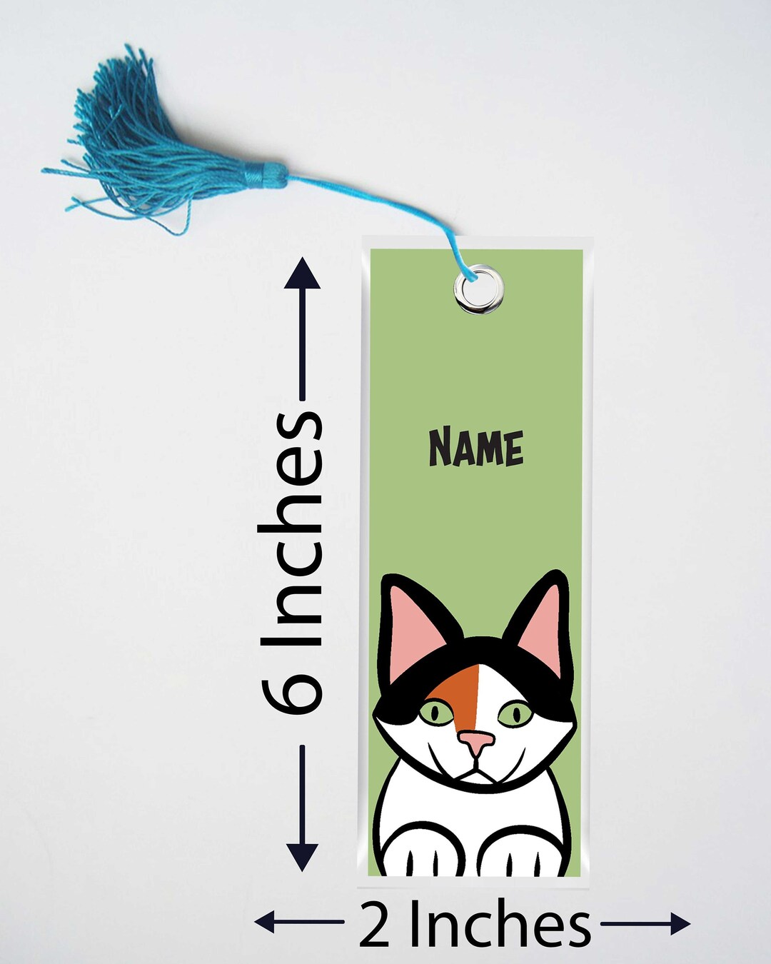 Custom Calico Cat Bookmark, Personalized Cat Bookmark, Custom Pet ...