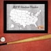 Baseball Push Pin Map Bucket List Ballpark Map MLB Poster Baseball ...