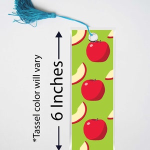 Fruit Bookmarks, Cute Bookmark, Summer Bookmarks, Apple, Cherry, Lemon ...