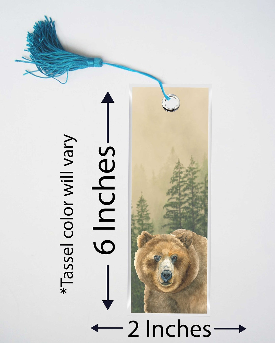 Brown Bear Bookmark, Grizzly Bear Bookmark, Bear Bookmark, Animal ...