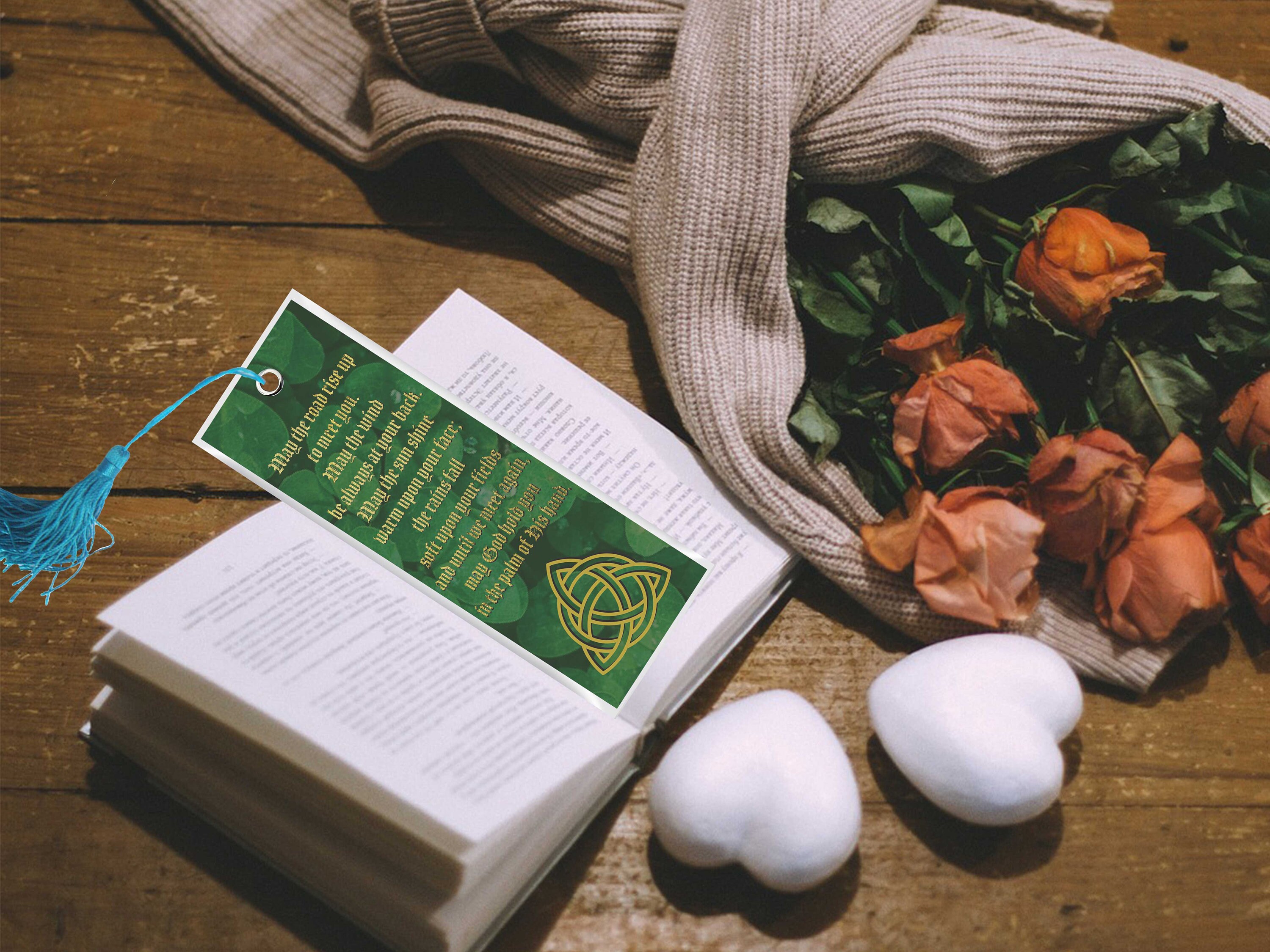 Old Irish Blessing Bookmark, Celtic Knot Bookmark, Lucky Irish ...