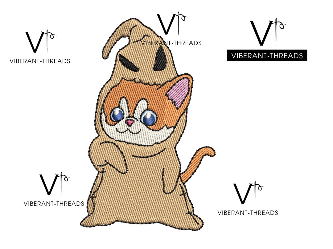 Oogie Boogie Kitty Embroidery Design File Halloween - Etsy