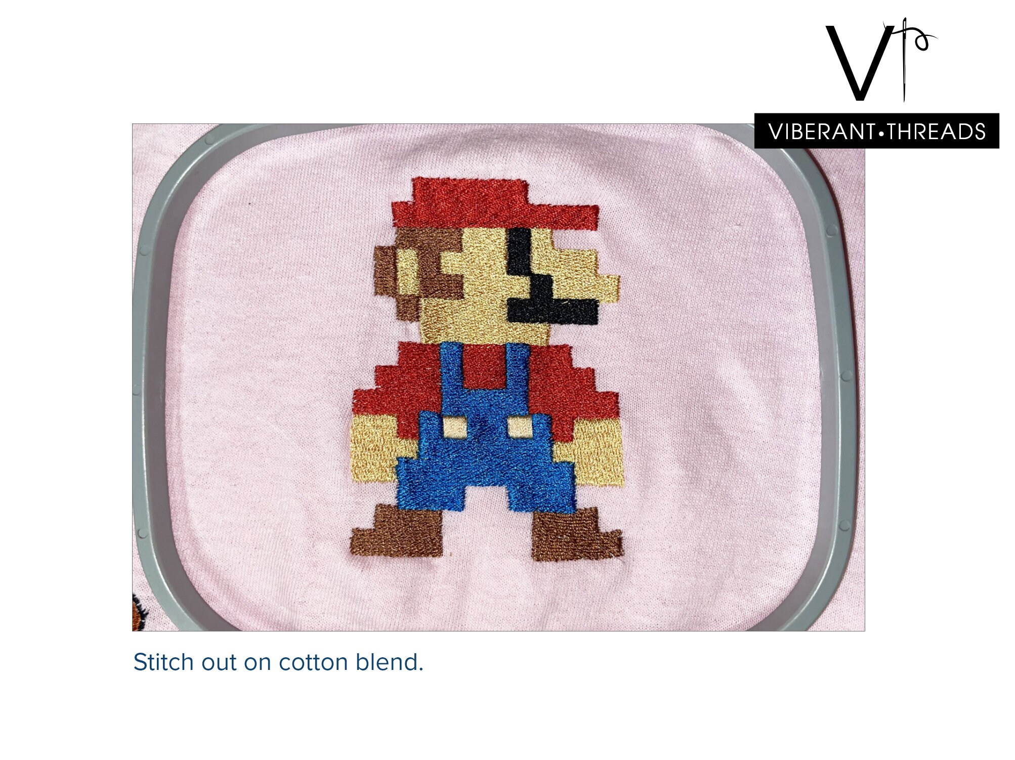 8-bit Mario Machine Embroidery Design File 3 Sizes, Super Mario ...