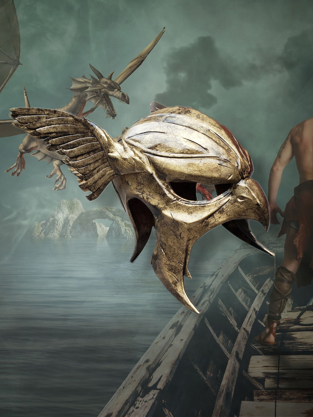 Hawkman Helmet 1:1 From Black Adam - Etsy