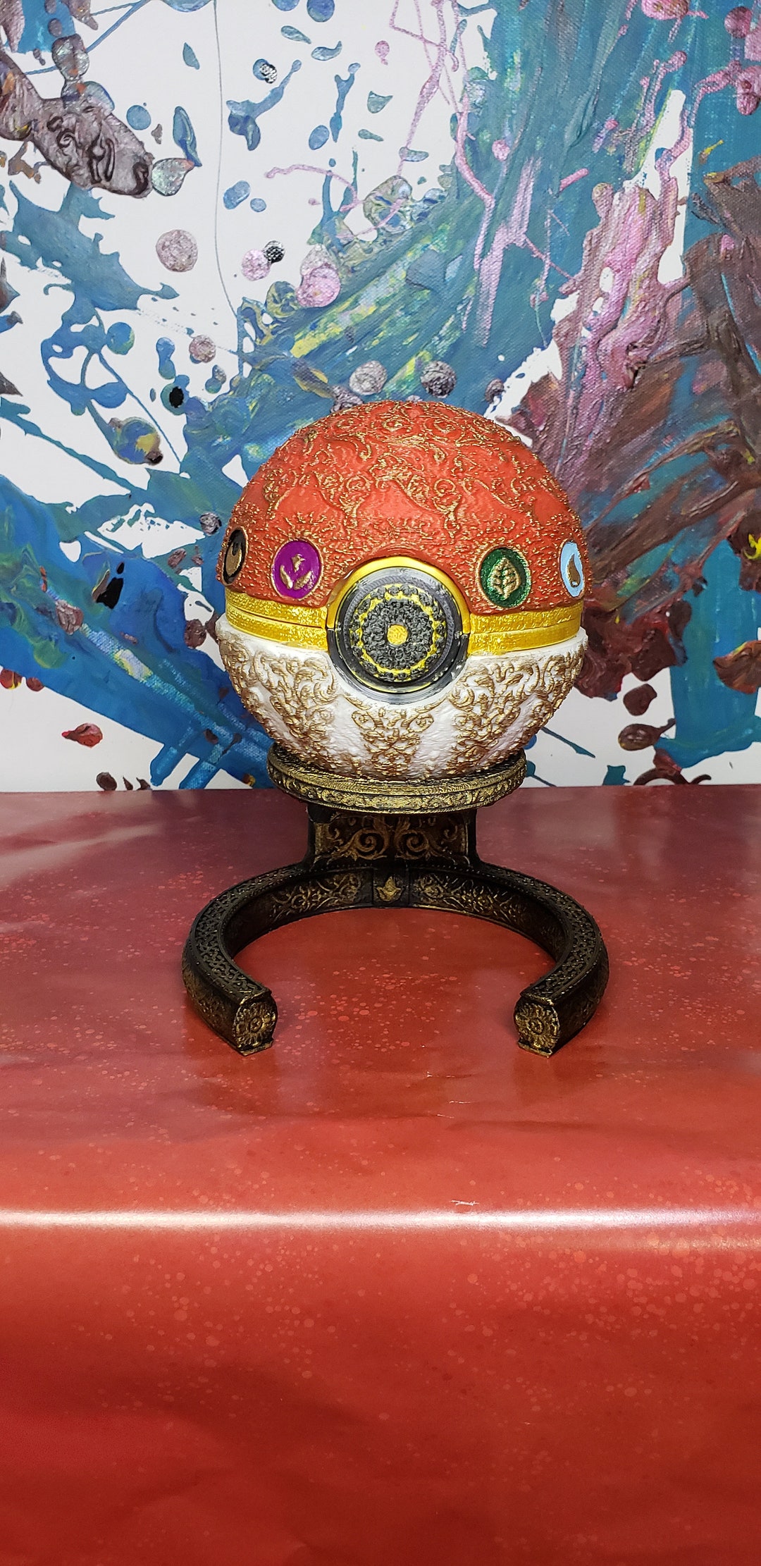 Deluxe Pokeball Ornate - Etsy