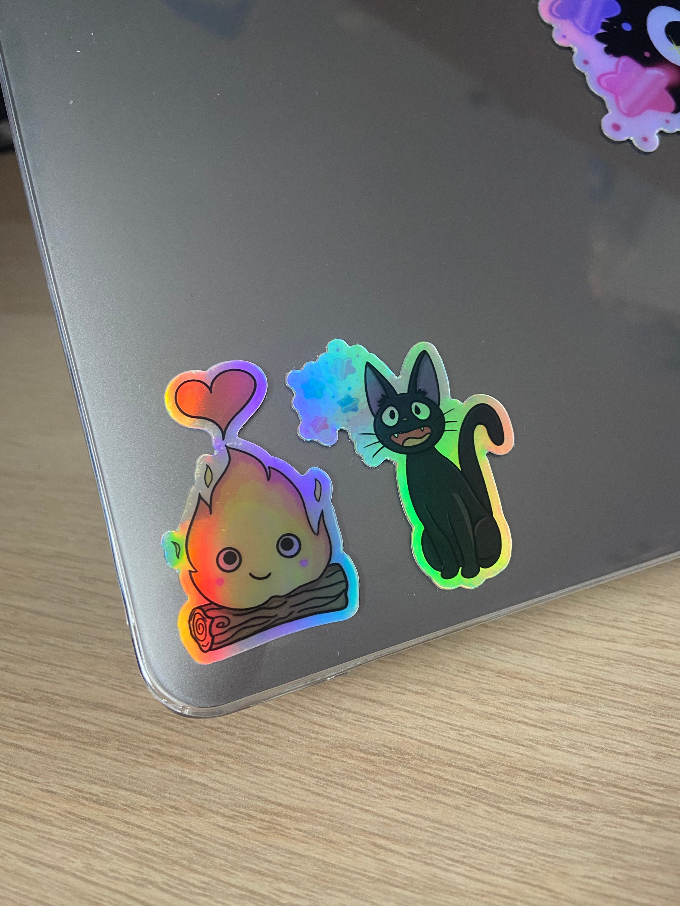Jiji Cat Holographic Sticker Studio Ghibli Stickers - Etsy