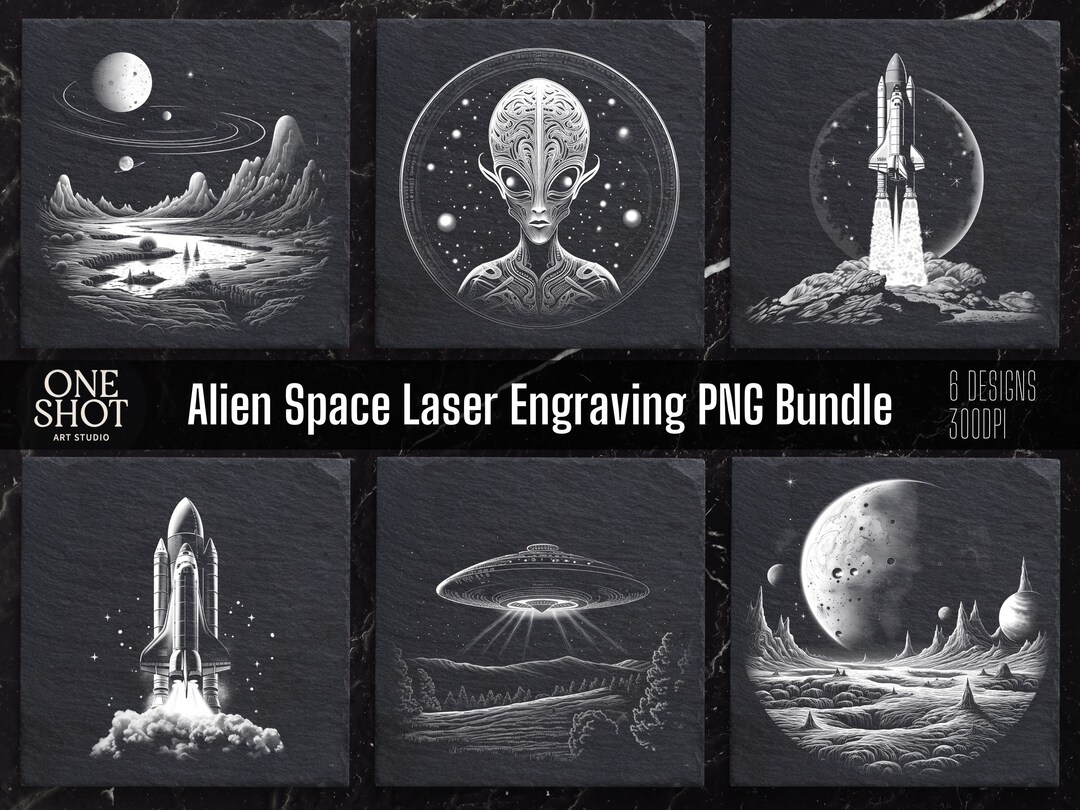 UFO Laser Engraving Png, Slate Coaster Engraved, CNC Projects, CNC ...