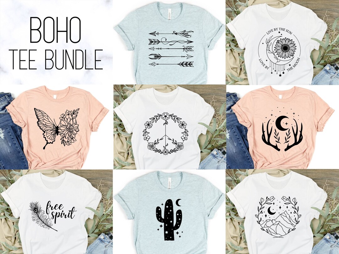 Boho SVG Bundle, Bohemian Bundle Svg , Popular Svg Bundle, Moon Cut ...