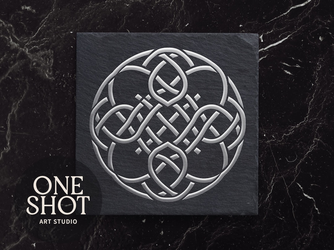 Celtic Knot Laser Engraving Png Bundle, Slate Coaster Engraved, CNC ...
