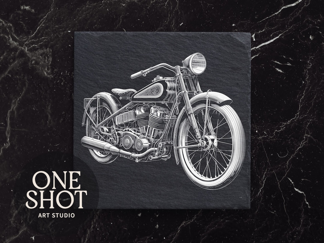Motorcycle Laser Engraving Png, Slate Coaster Engraved, CNC Projects ...