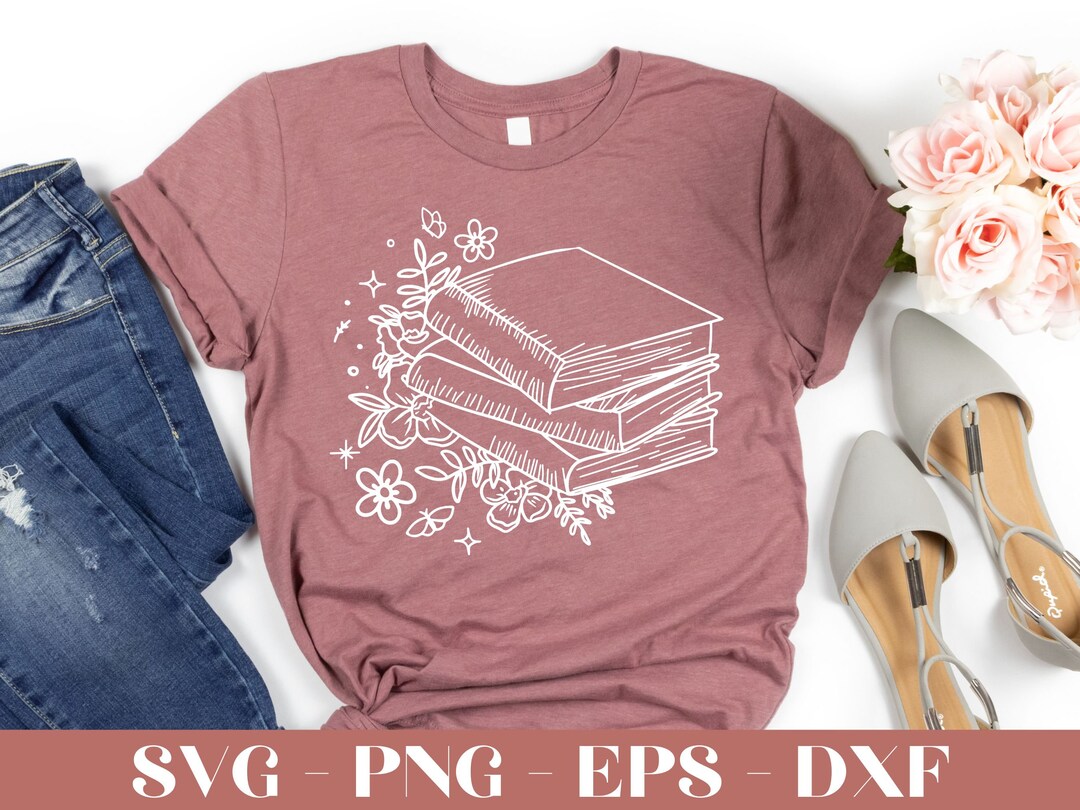 Book With Flowers SVG Celestial Book Svg Design Mystical - Etsy