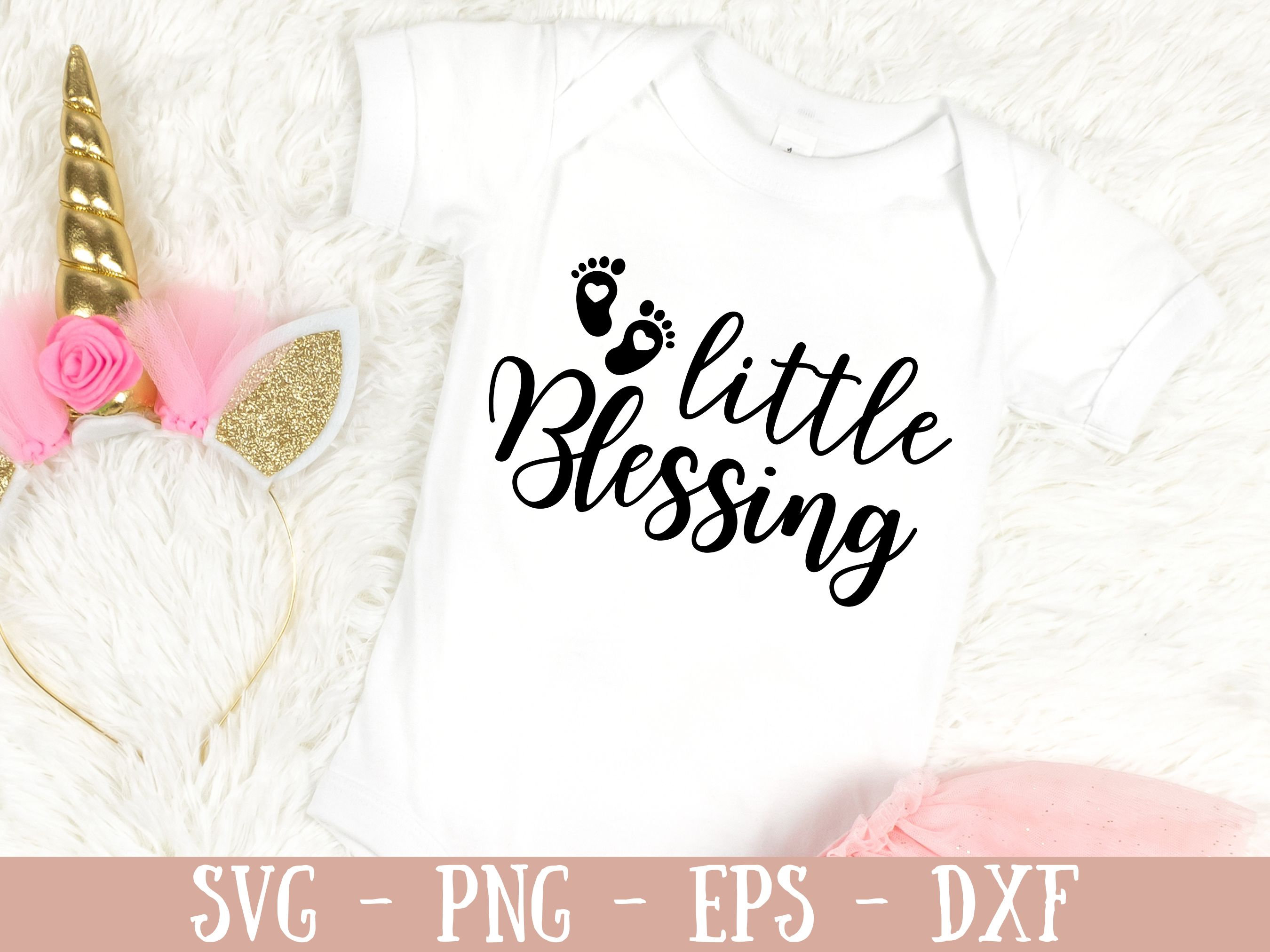 Little Blessing Svg, Baby Onesie Svg, Newborn Cut Files for Cricut ...
