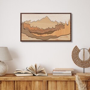Horizontal Mountain Scenery Laser Cut File, Cnc Project, Glowforge ...
