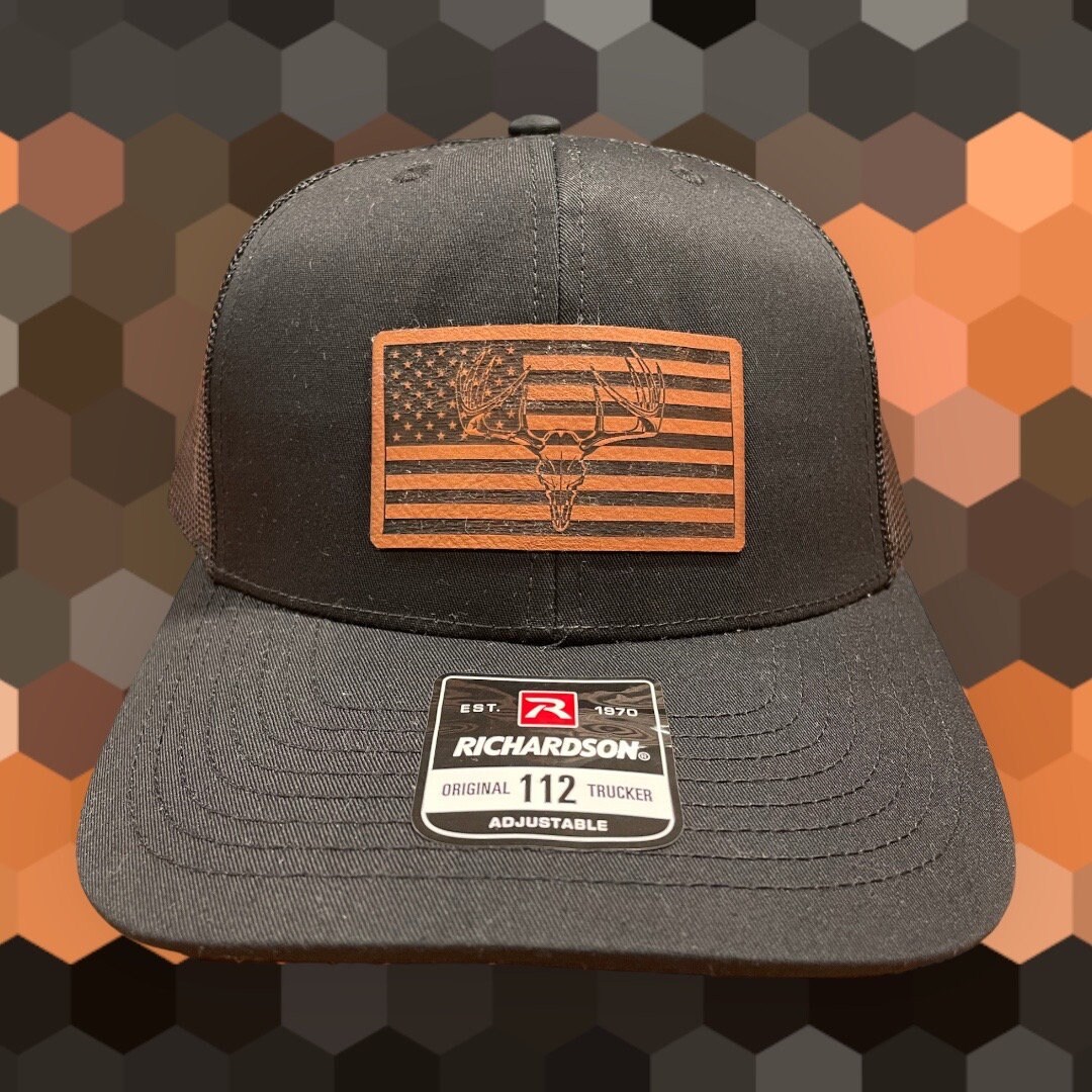 American Flag Hat With Trophy Buck Patriotic 'merica - Etsy