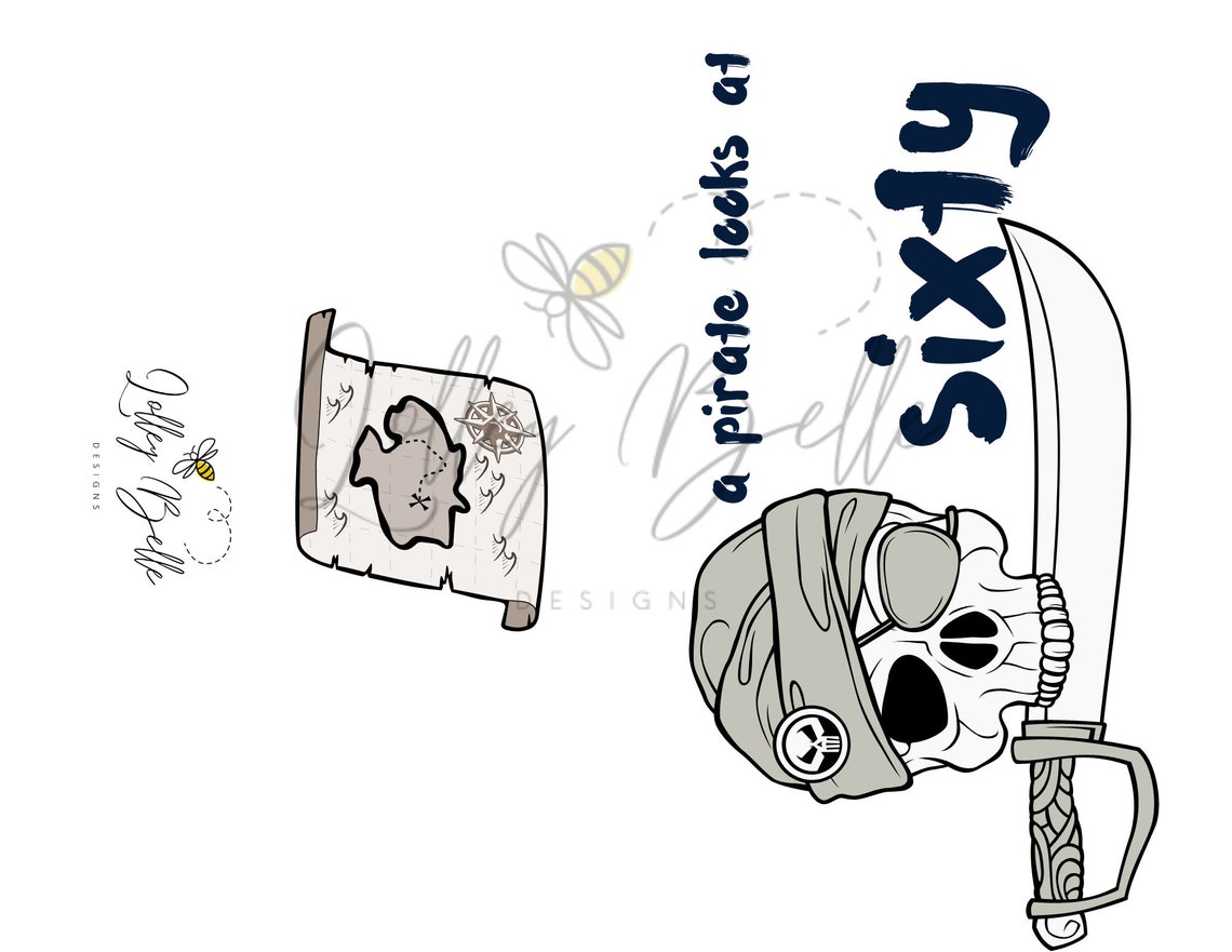 A Pirate Looks at Sixty Jimmy Buffett Inspired Birthday Printable Card ...