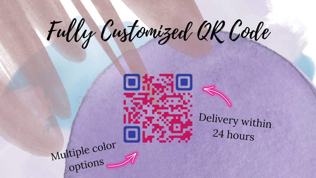 Fully Customized QR Code SVG and PNG Download/ Custom Digital Download ...