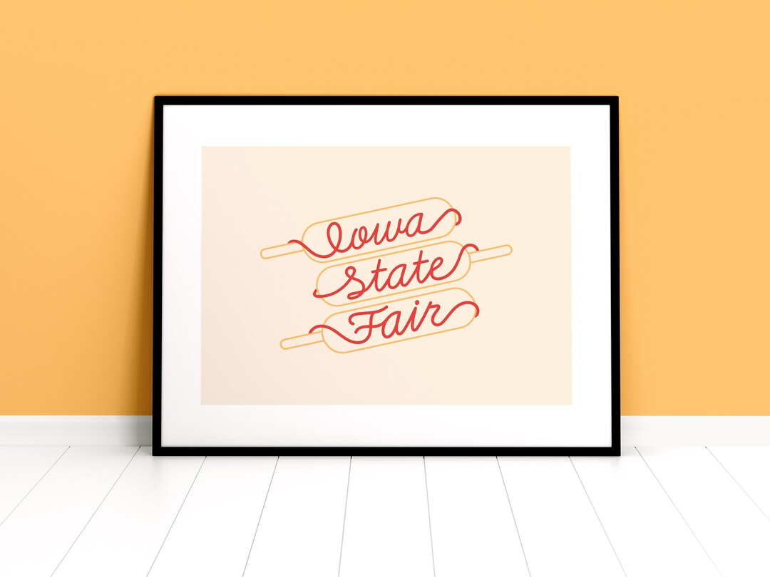 Iowa State Fair Corndog Poster - Etsy