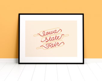 Iowa State Fair Poster - Etsy